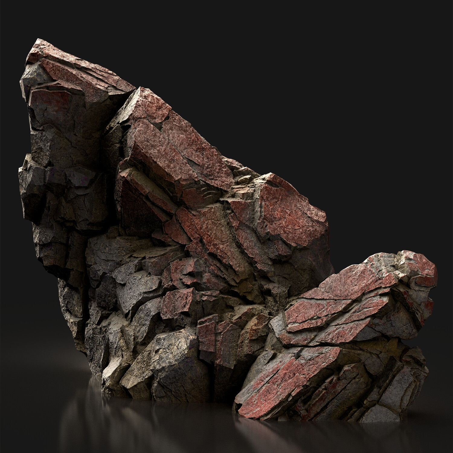 ArtStation - Zbrush|Oxidized rock
