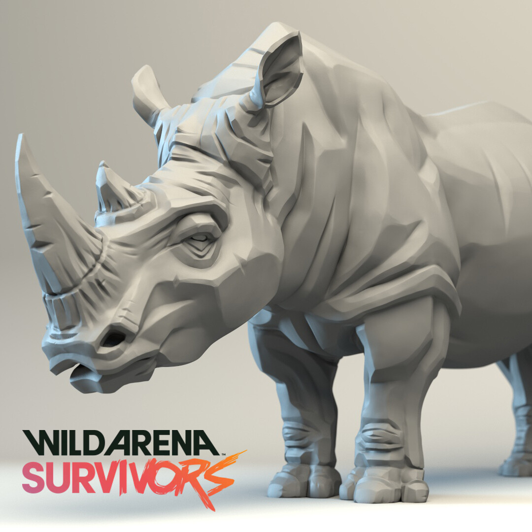 ArtStation - Wild Arena Survivors - Rhino model