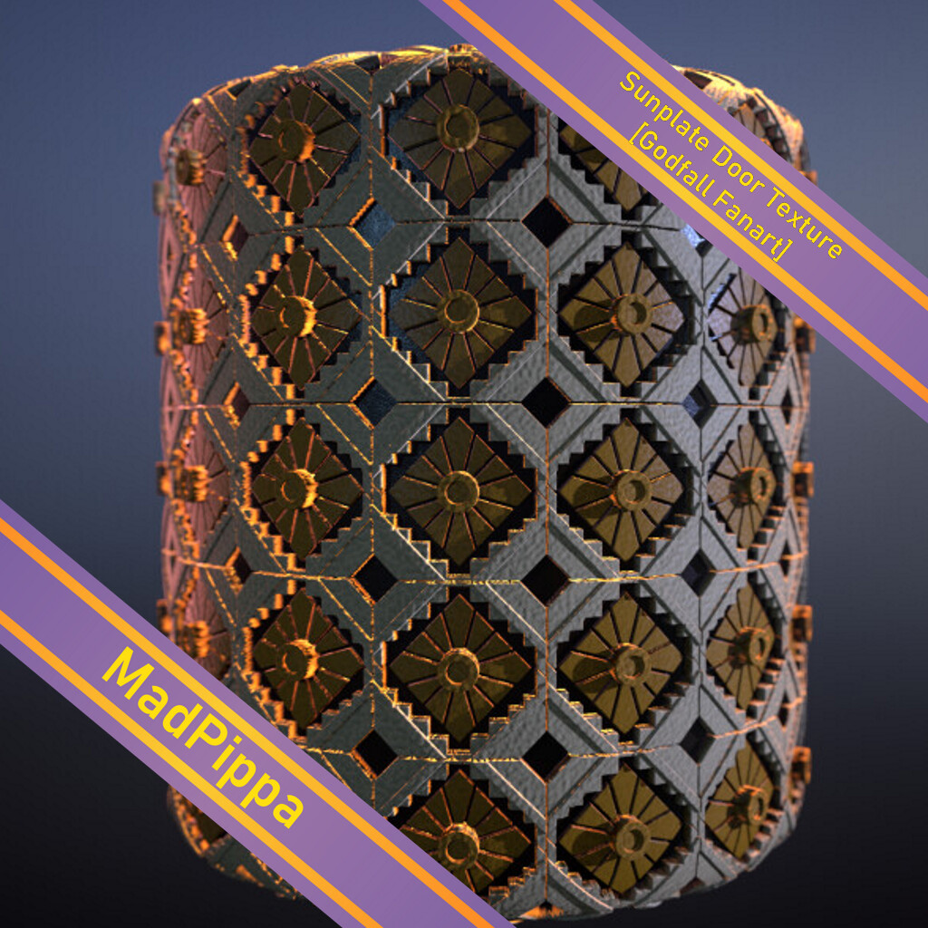 ArtStation - Godfall SunPlate Door Texture