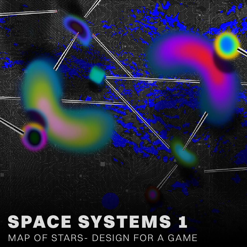 ArtStation - Space Systems 1 - game map design ideas