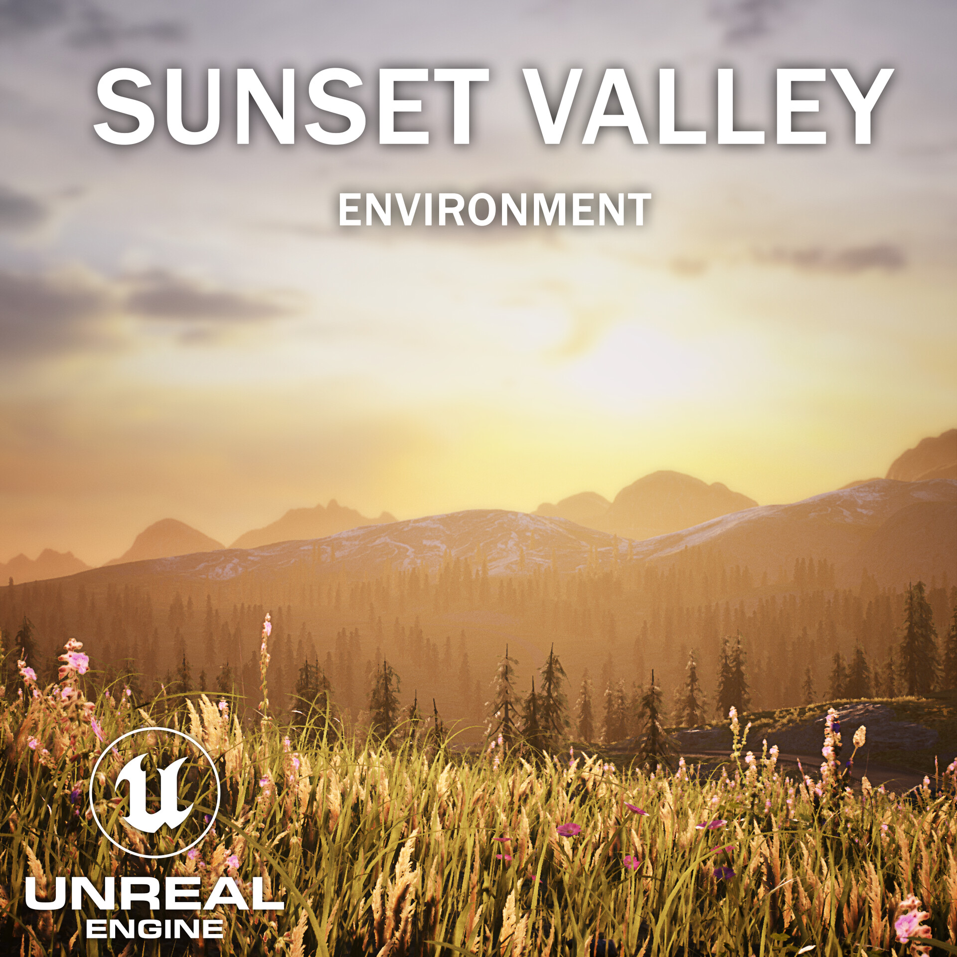 ArtStation - Sunset Valley in UE4 + Gameplay Video