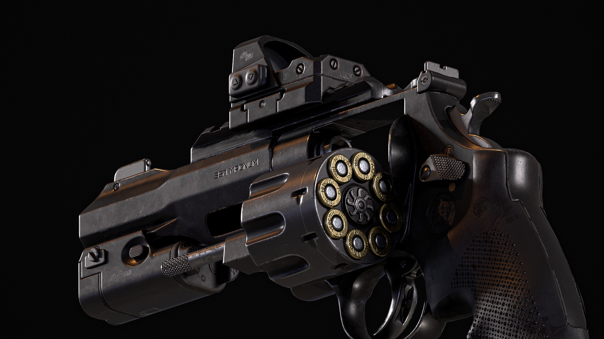 ArtStation - Revolver Game Asset Project.