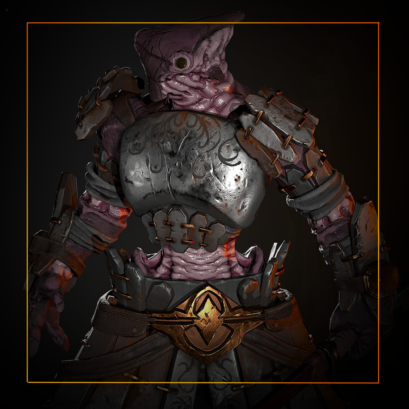 ArtStation - Kenshi 2 Inspired Captain Eyegore game-ready fan remake 🐜