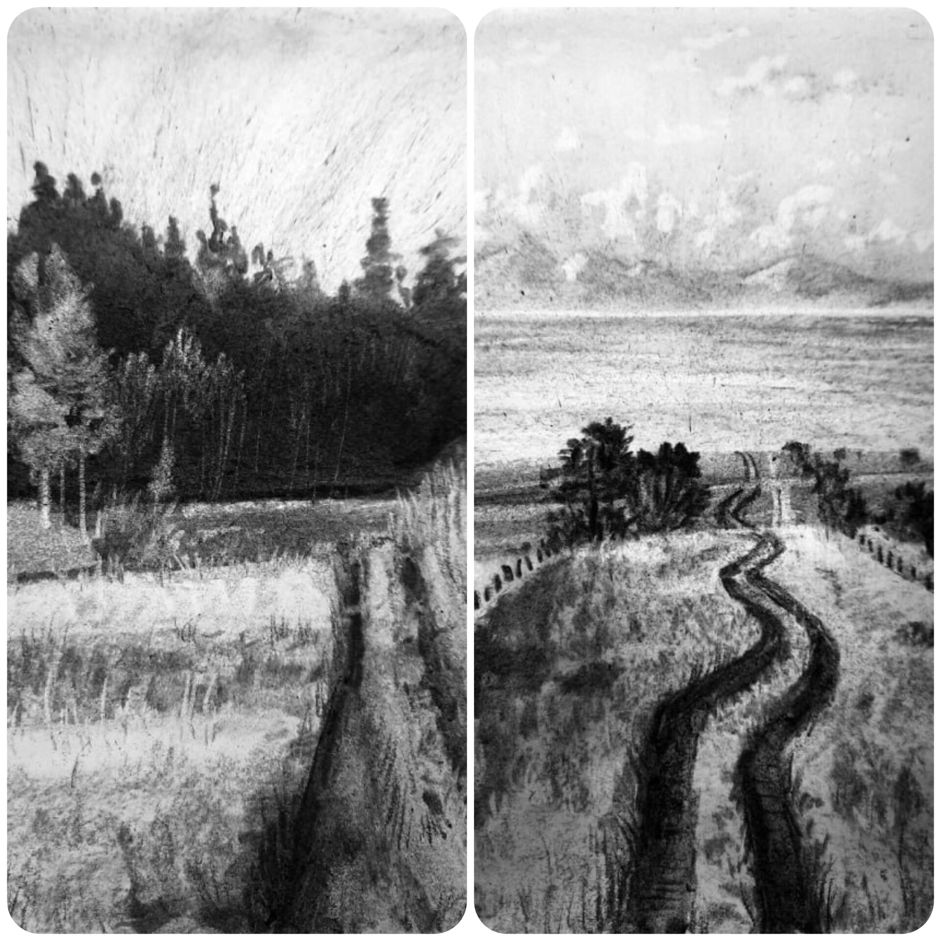 ArtStation - CHARCOAL LANDSCAPES