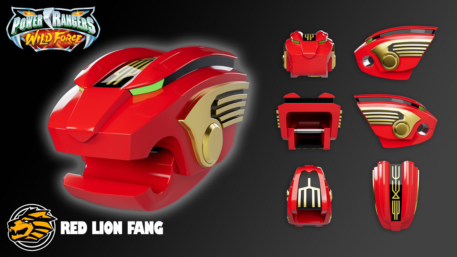 ArtStation - "Red Lion Fang" - 3D Prop