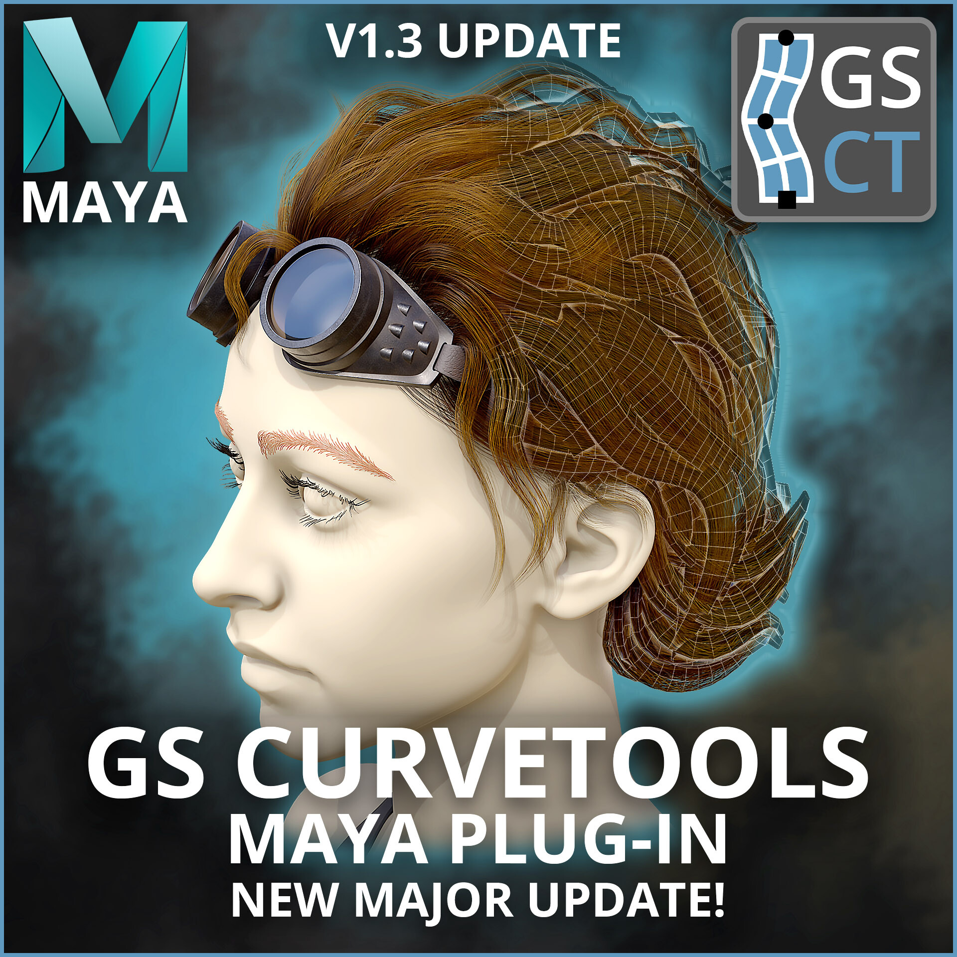 ArtStation - GS CurveTools v1.3 Major Update! - Realtime Hair Plug-in ...