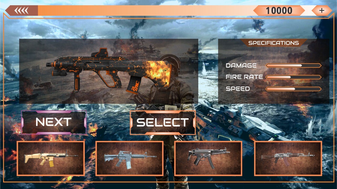 ArtStation - Ui Design of Shooting Game