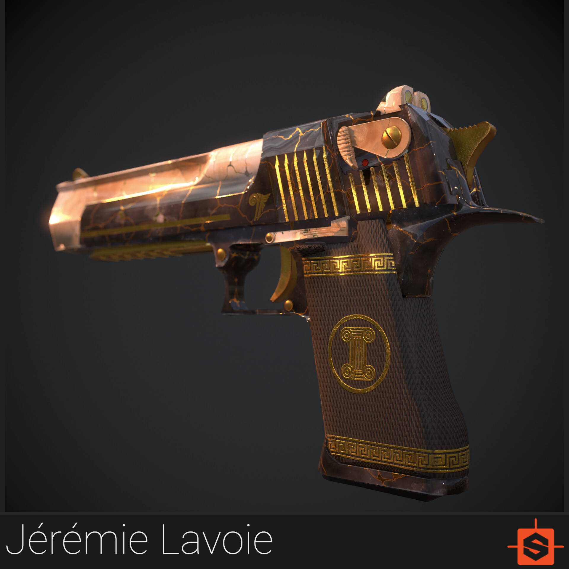 ArtStation - CS:GO - Desert Eagle Marbled Skin concept
