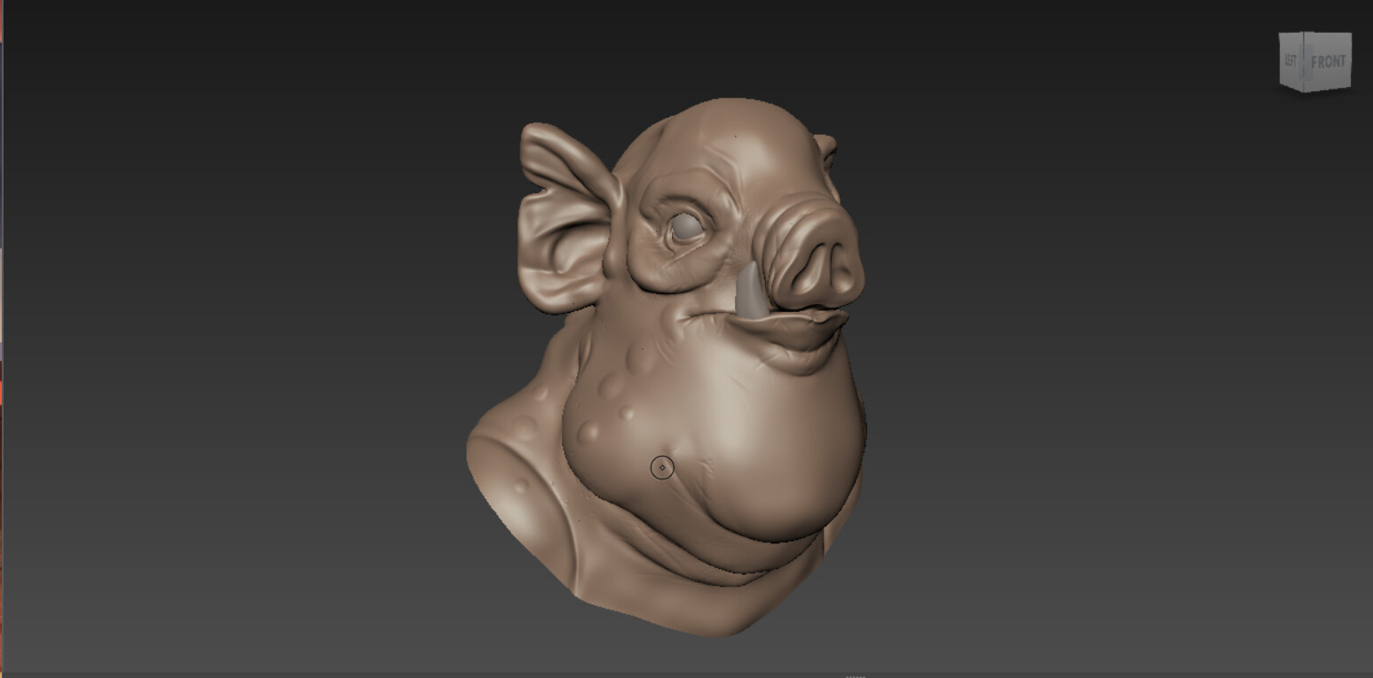 ArtStation - Humanoid Pig Sculpt