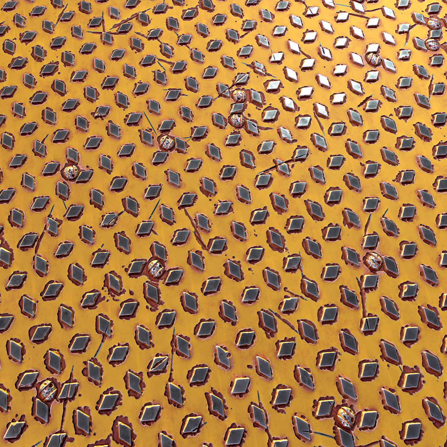 ArtStation - Stylized Diamond Plate