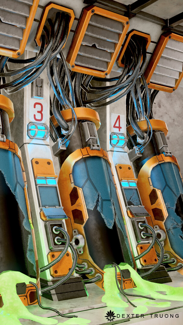 ArtStation - Art Test: Sci-Fi Rundown Laboratory