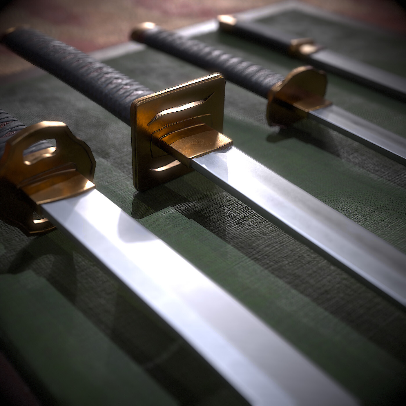 ArtStation - Pack of Japanese melee weapons