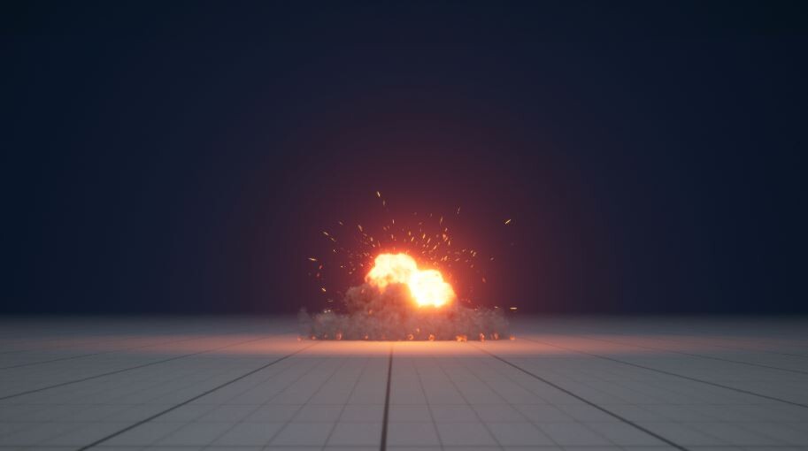 ArtStation - Explosion in Houdini and Unreal Engine 5