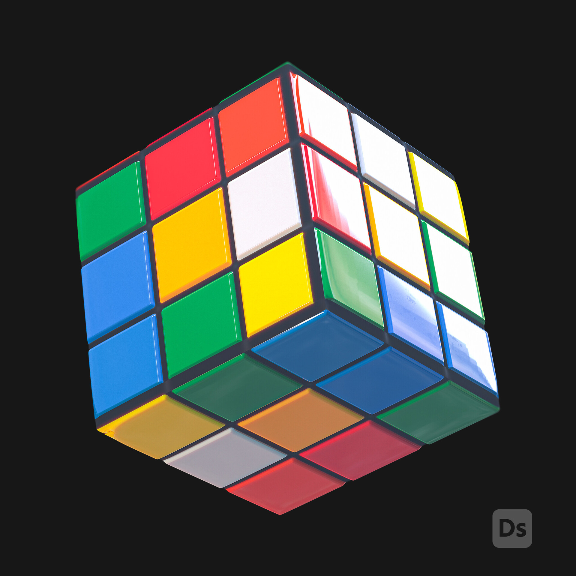 ArtStation - Procedural Materials: Rubik's Cube