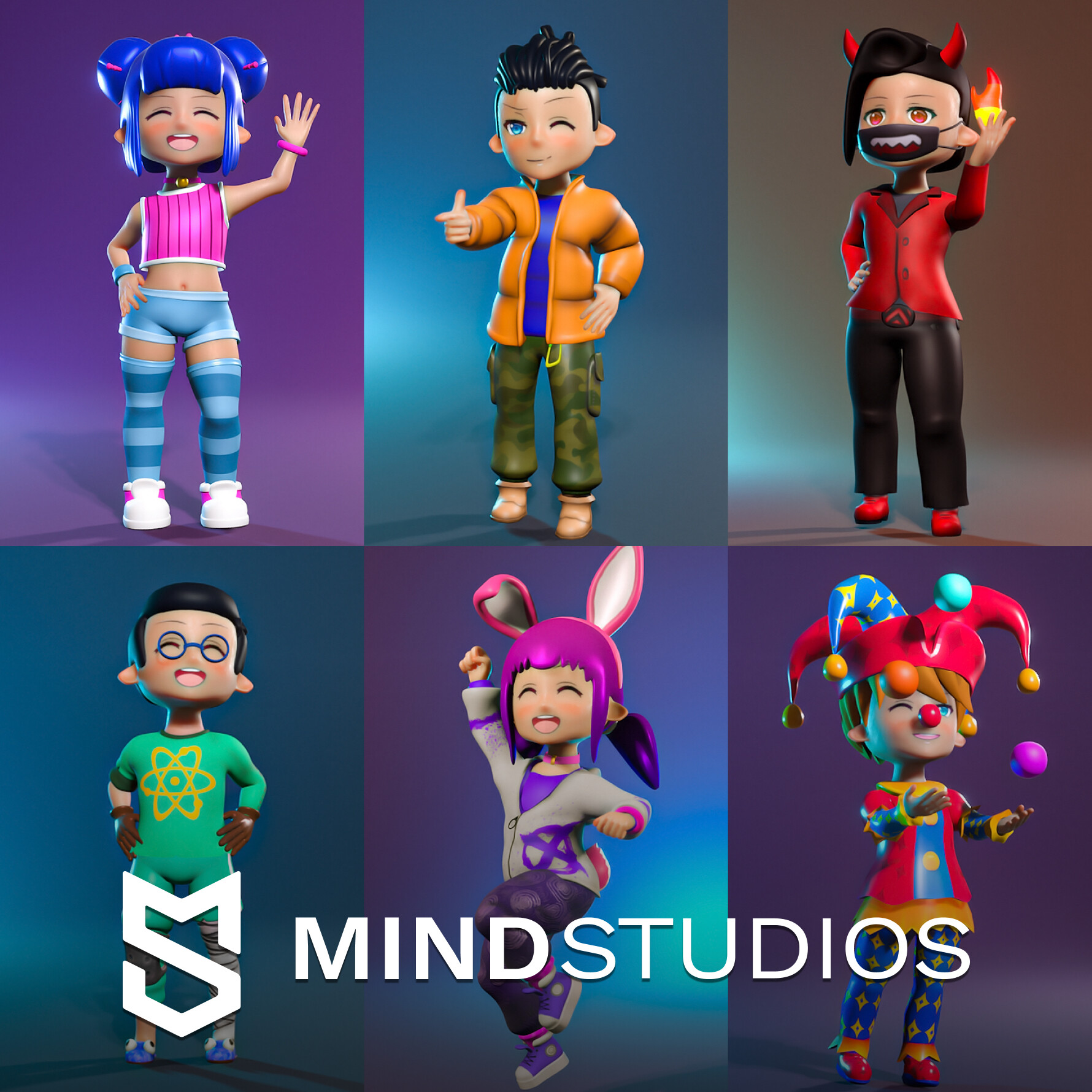 ArtStation - Tiny 3D Characters @ Beetle Riders 3D