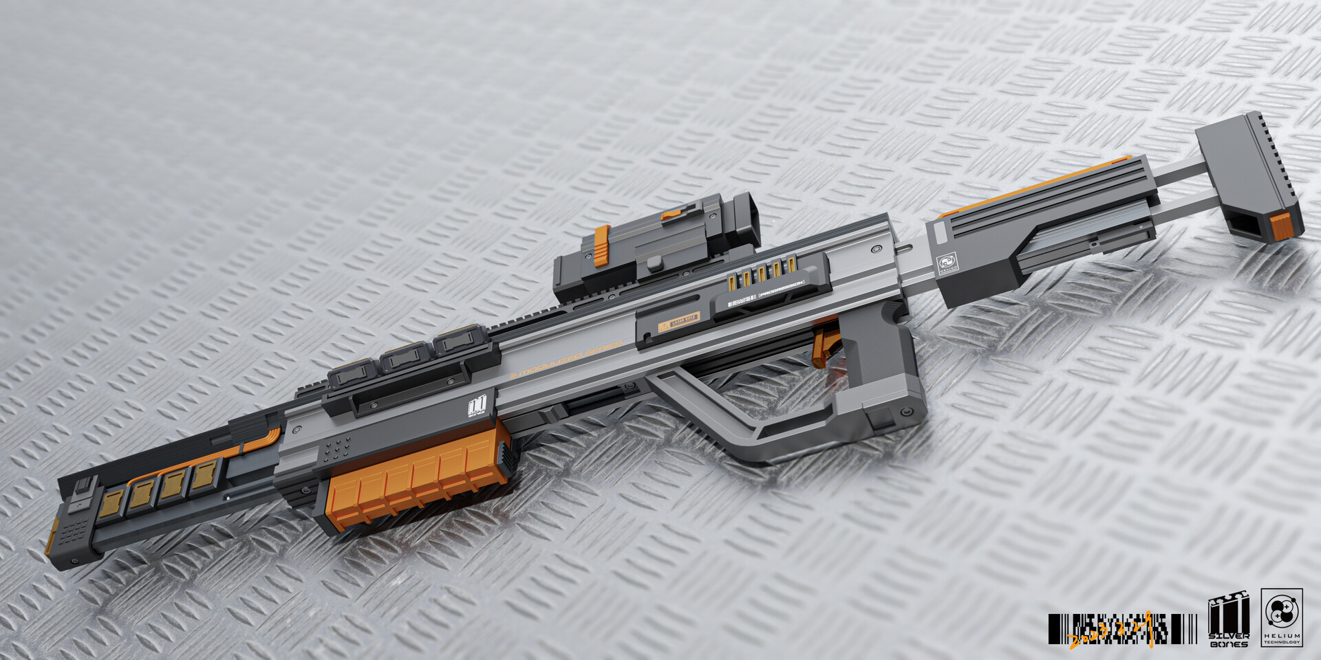 ArtStation - Silver Bones - Modularized Laser Rifle