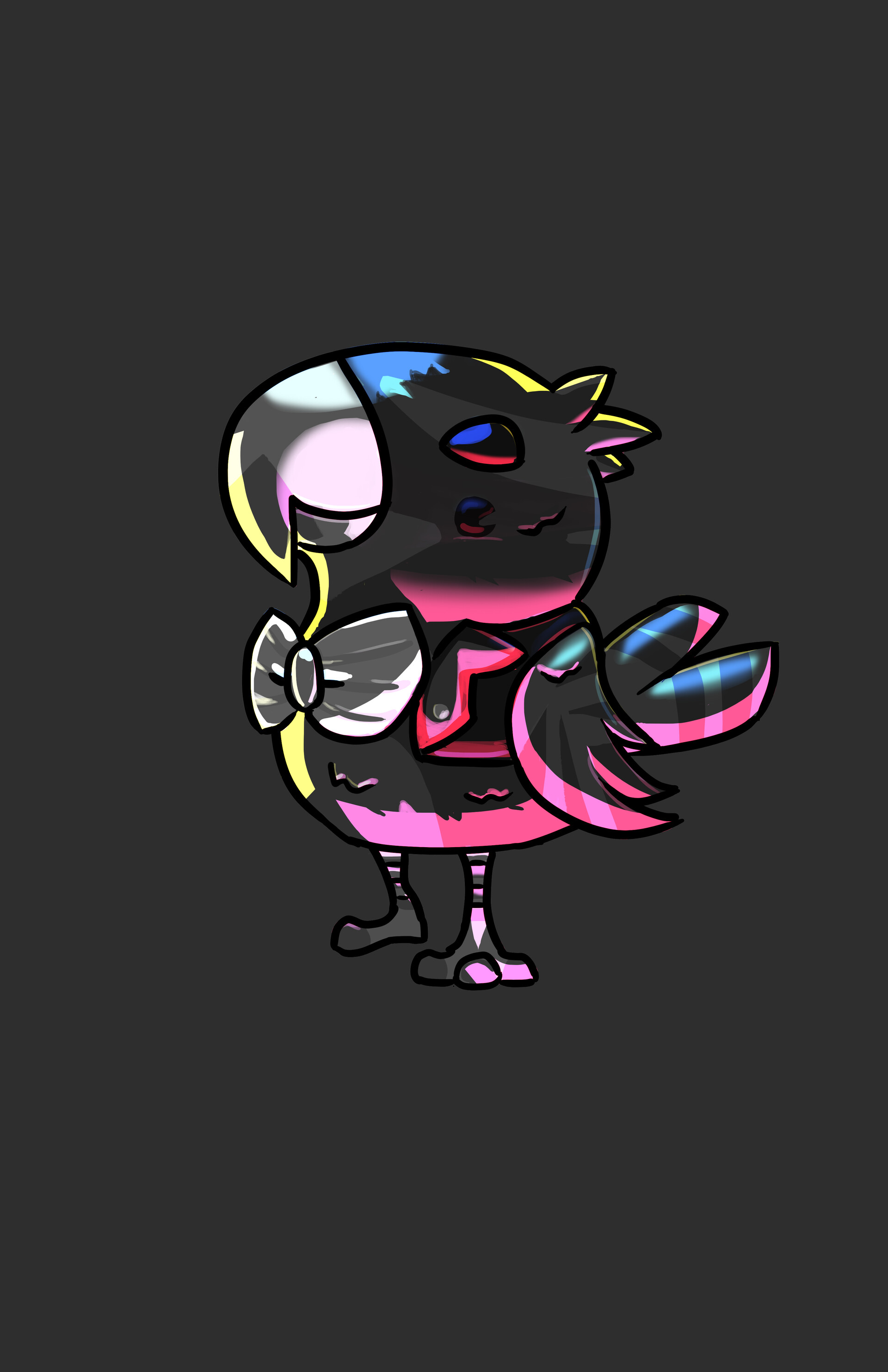 ArtStation - Psychedelic parrot