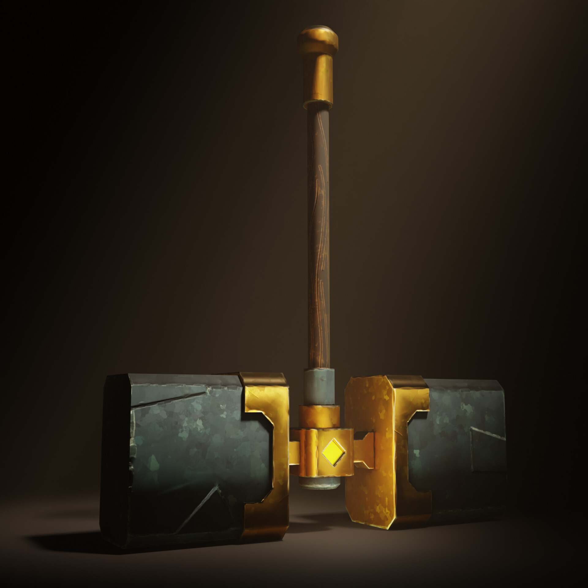 ArtStation - Stylized Hammer [LowPoly - 1272 triangles]