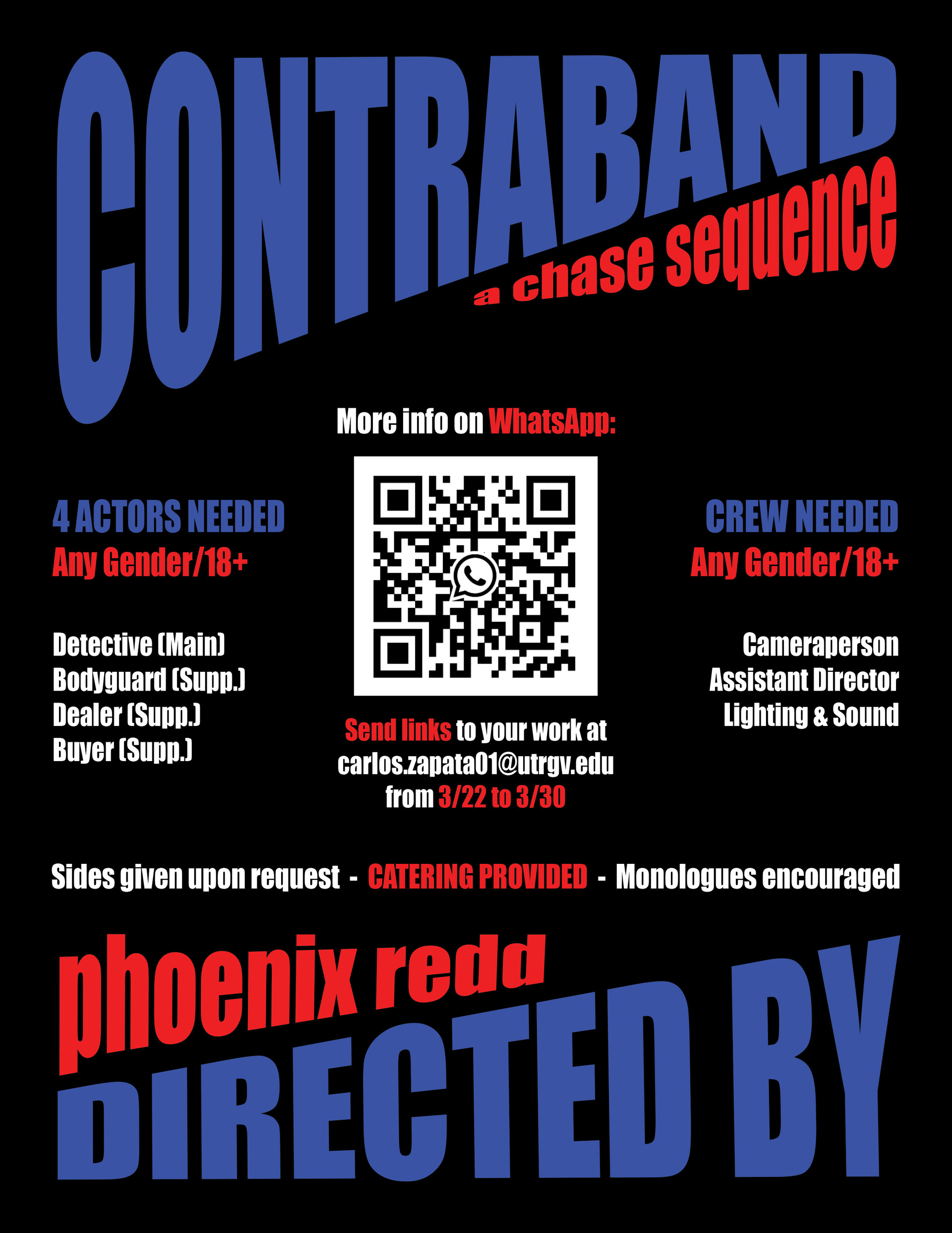 ArtStation - 'Contraband' Short Film - Audition Flyers