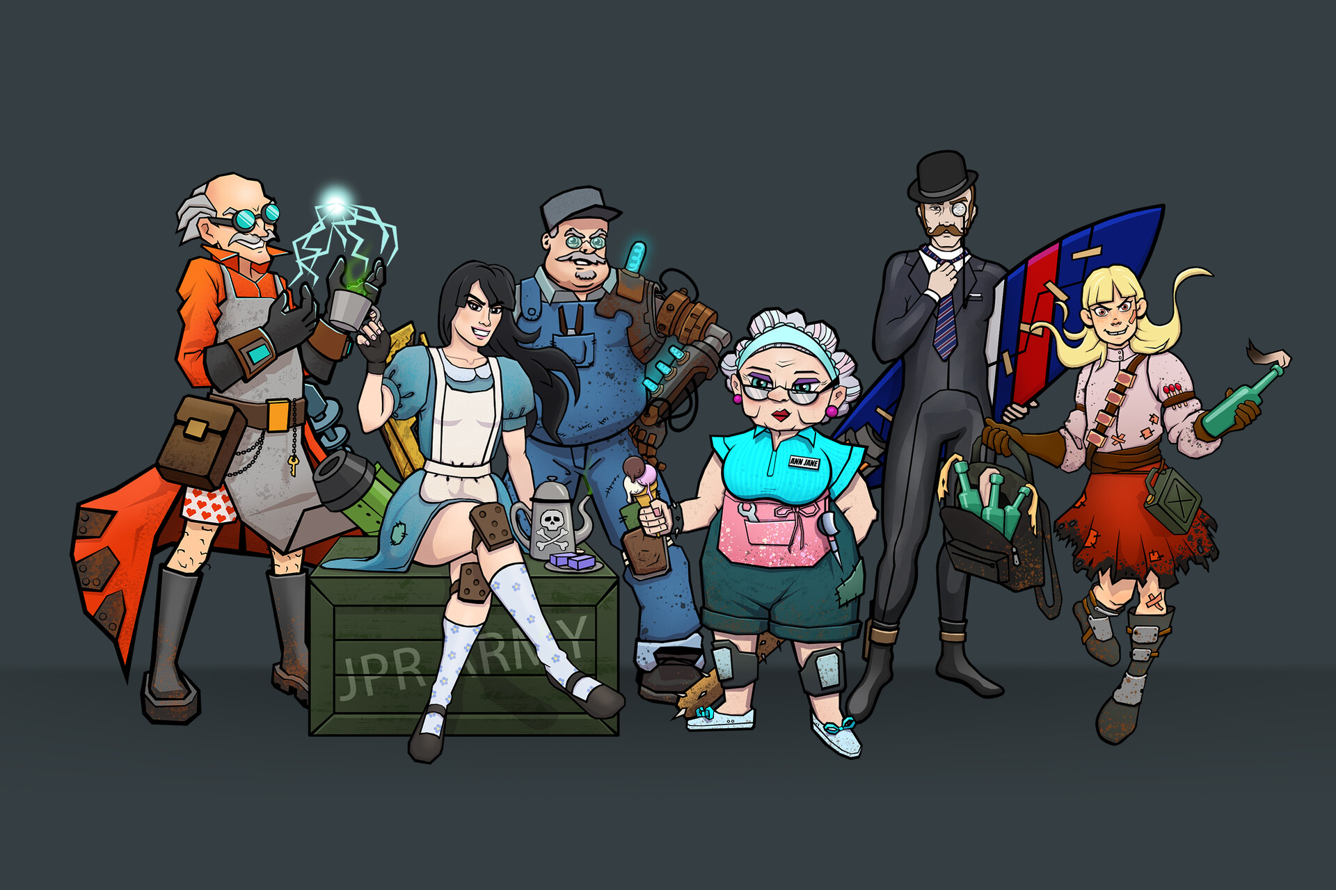 ArtStation - Stylized characters for racing mobile game