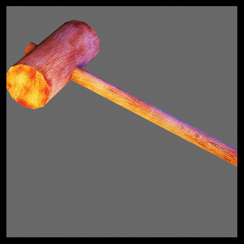 ArtStation - Crude Wooden Mallet