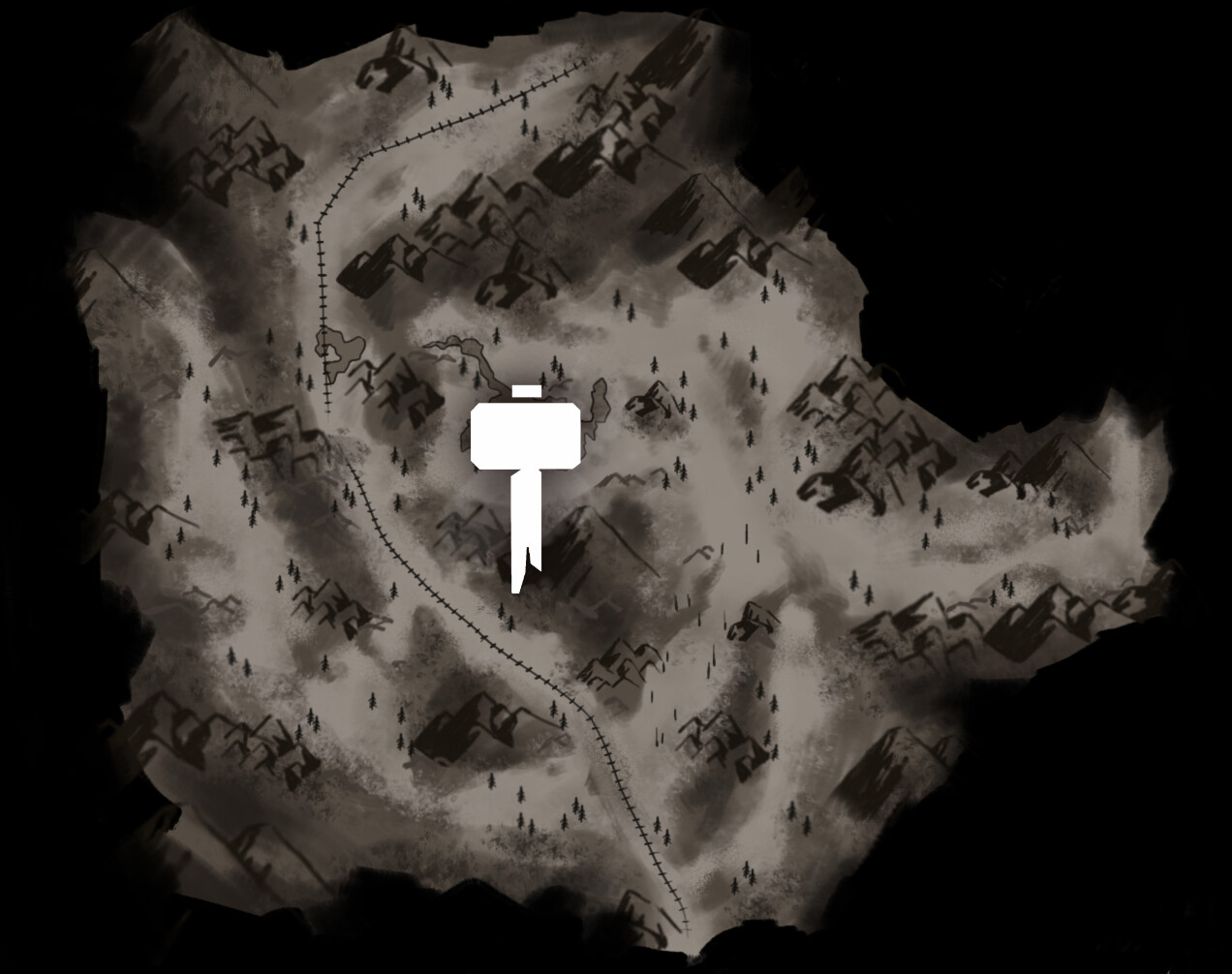 ArtStation - 'TLD Inspired' Charcoal Region Maps - TLDev