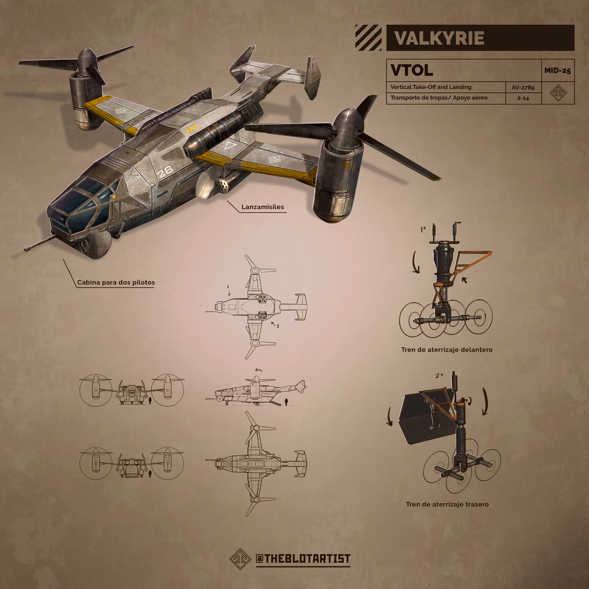 ArtStation - VTOL Valkyrie