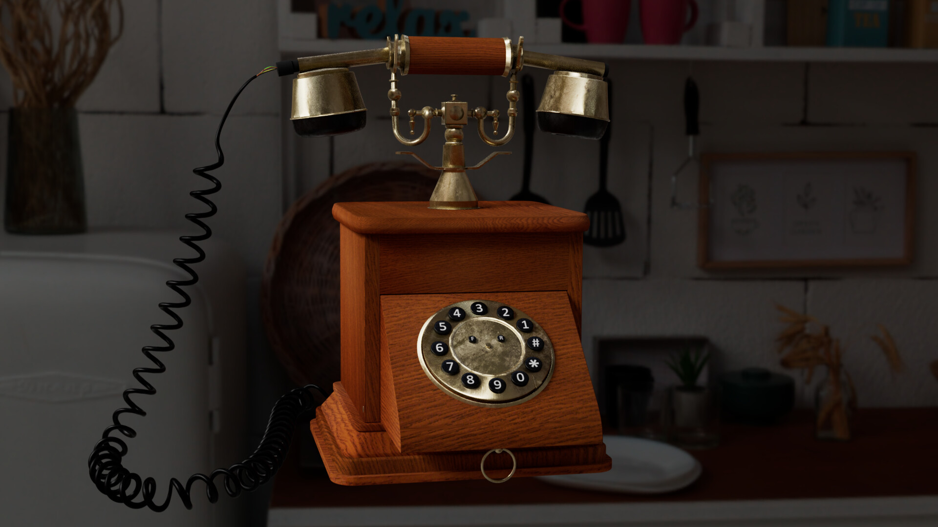 ArtStation - Vintage telephone