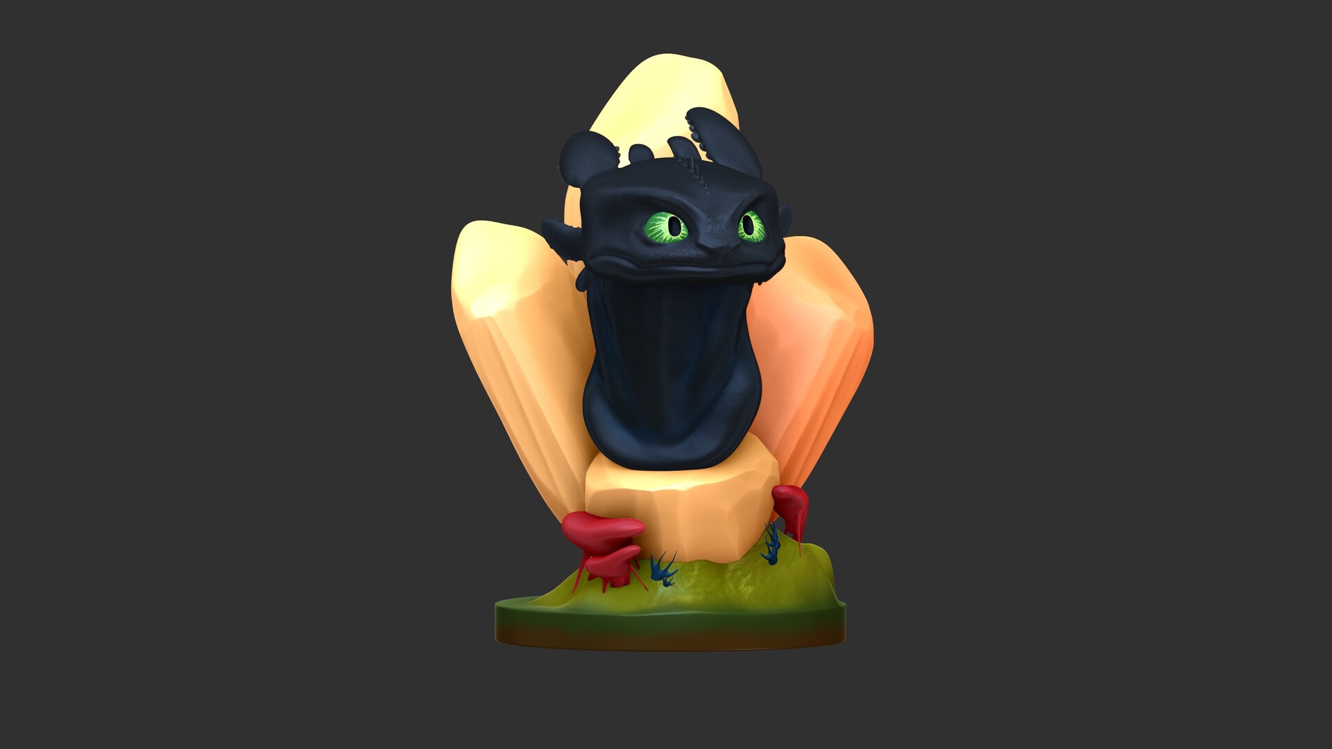 ArtStation - Toothless Bust