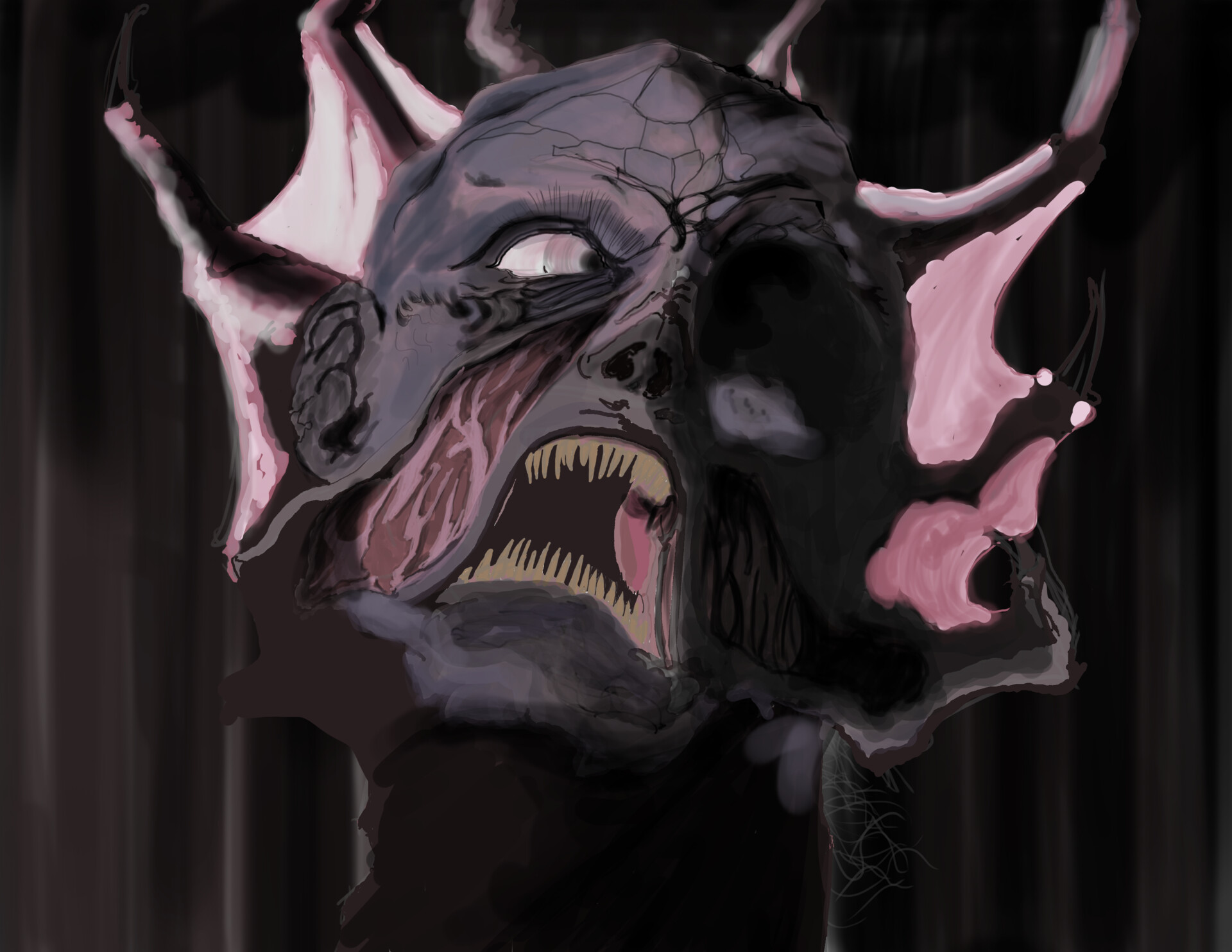 ArtStation - Jeepers creepers portrait original art by Robert spisak