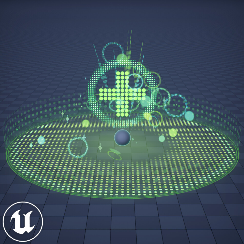 ArtStation - Healing AoE VFX