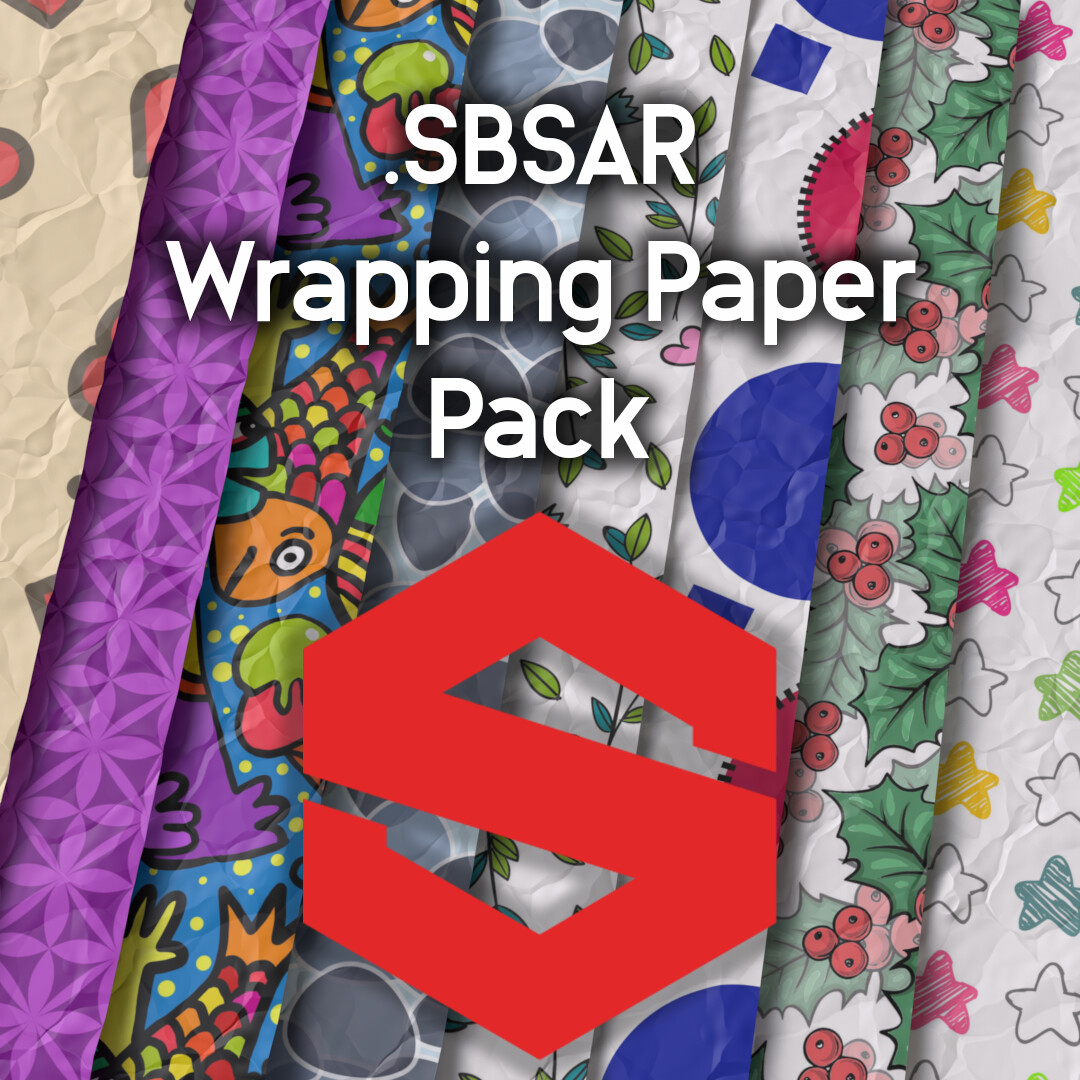 ArtStation - SBSAR - SMART WRAPPING PAPER - 2K MATERIAL