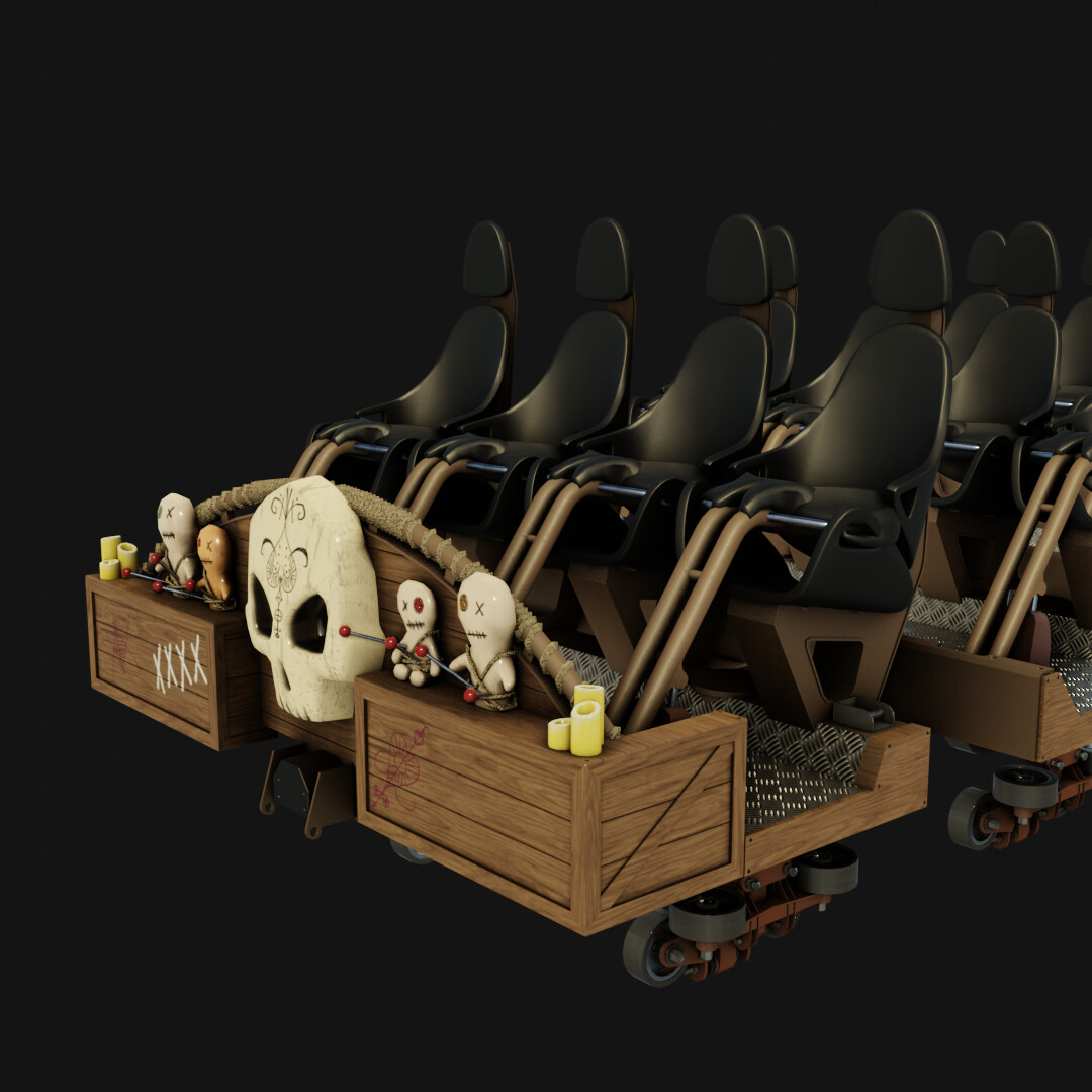 ArtStation - Walibi Rhône Alpes Mystic train - PBR Workflow