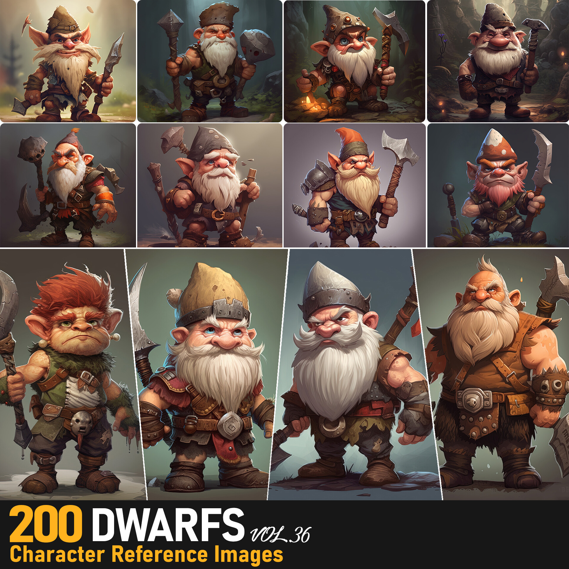 ArtStation - Dwarfs VOL.36|4K Reference Images