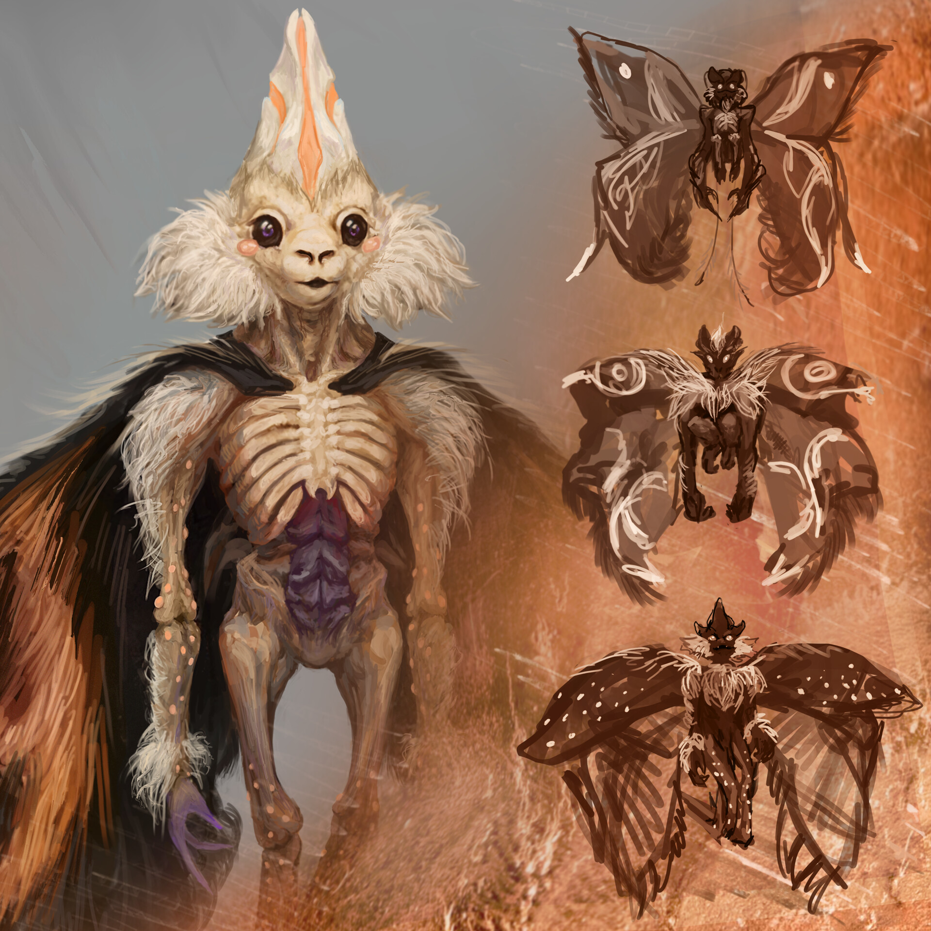 ArtStation - Creature concept fairy-moth