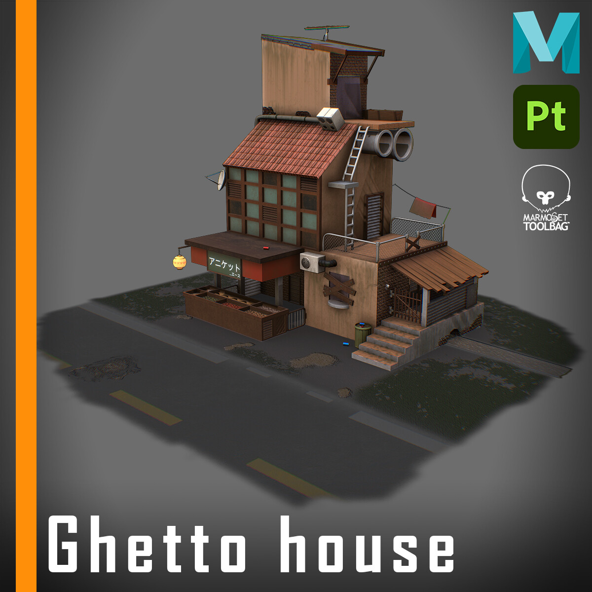 ArtStation - Ghetto house
