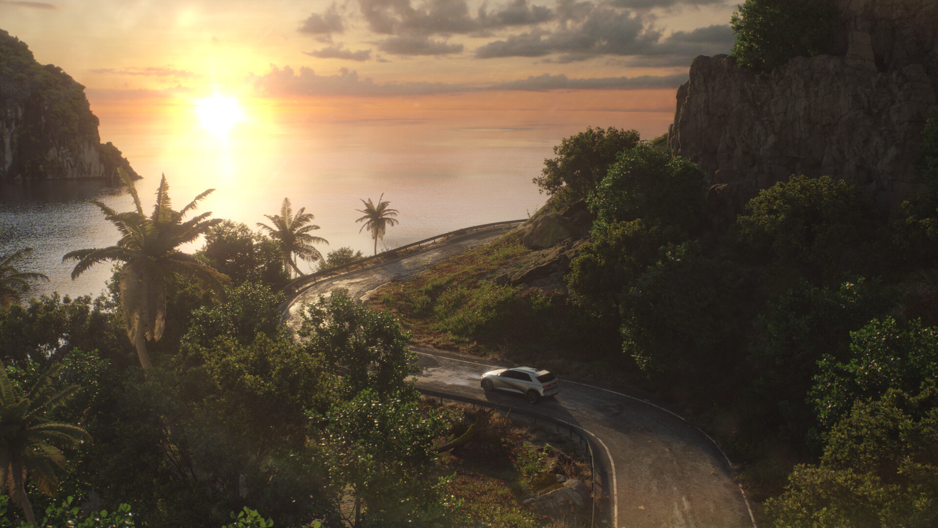 ArtStation - Driving in Golden Hour