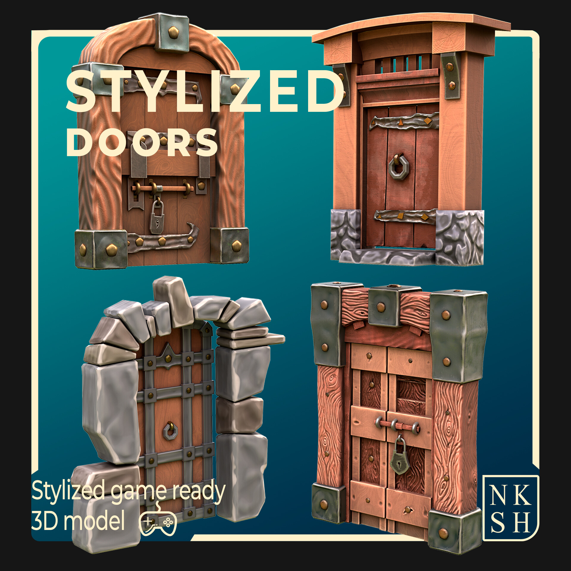 ArtStation - STYLIZED DOORS