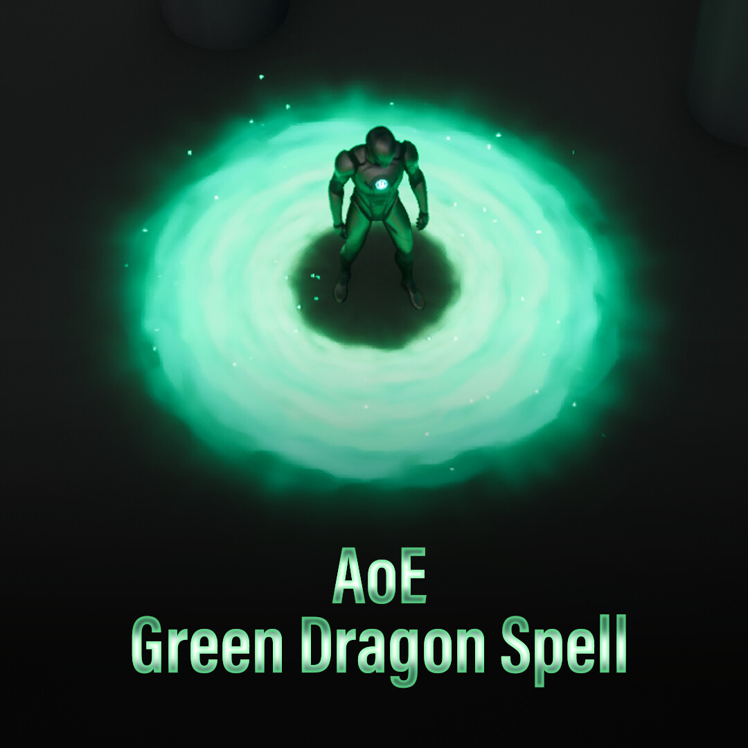 ArtStation - AoE Green Spell VFX