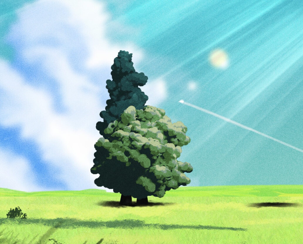 ArtStation - 3D trees - 2D environment