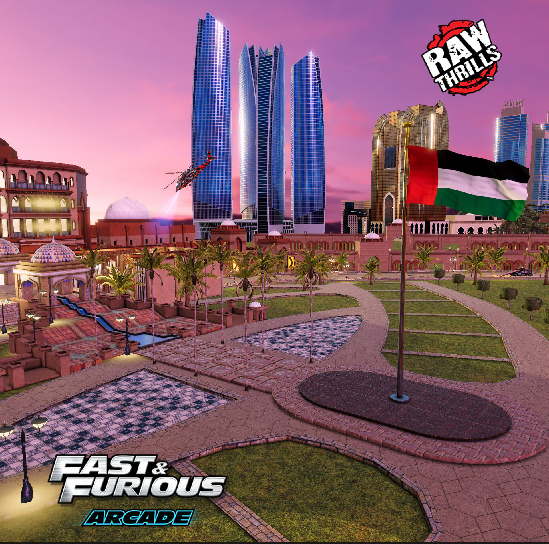 ArtStation - Fast & Furious Arcade - Abu Dhabi Track - City