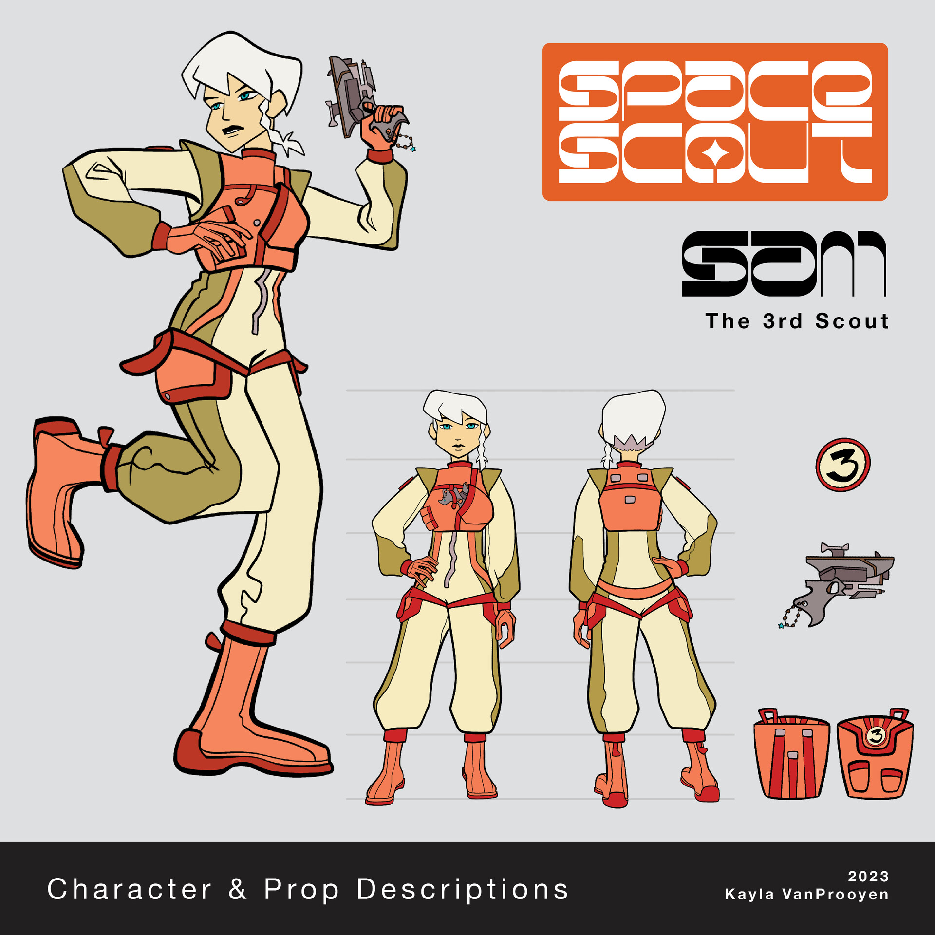 ArtStation - Space Scout - Sam Model Sheet