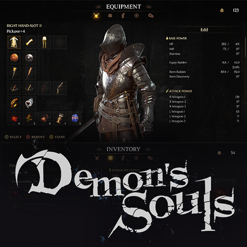 ArtStation - Demons Souls UI Redesign