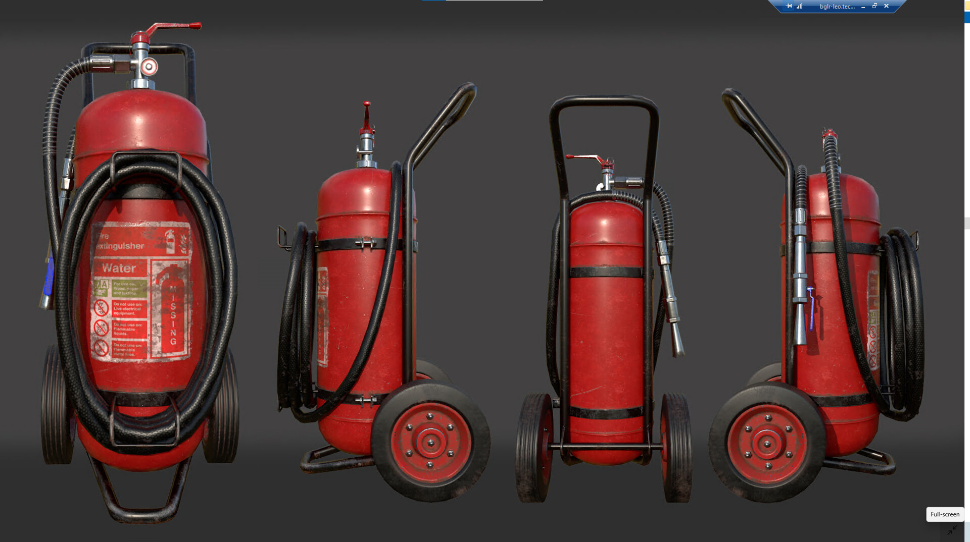 ArtStation - Wheeled Fire Extinguisher