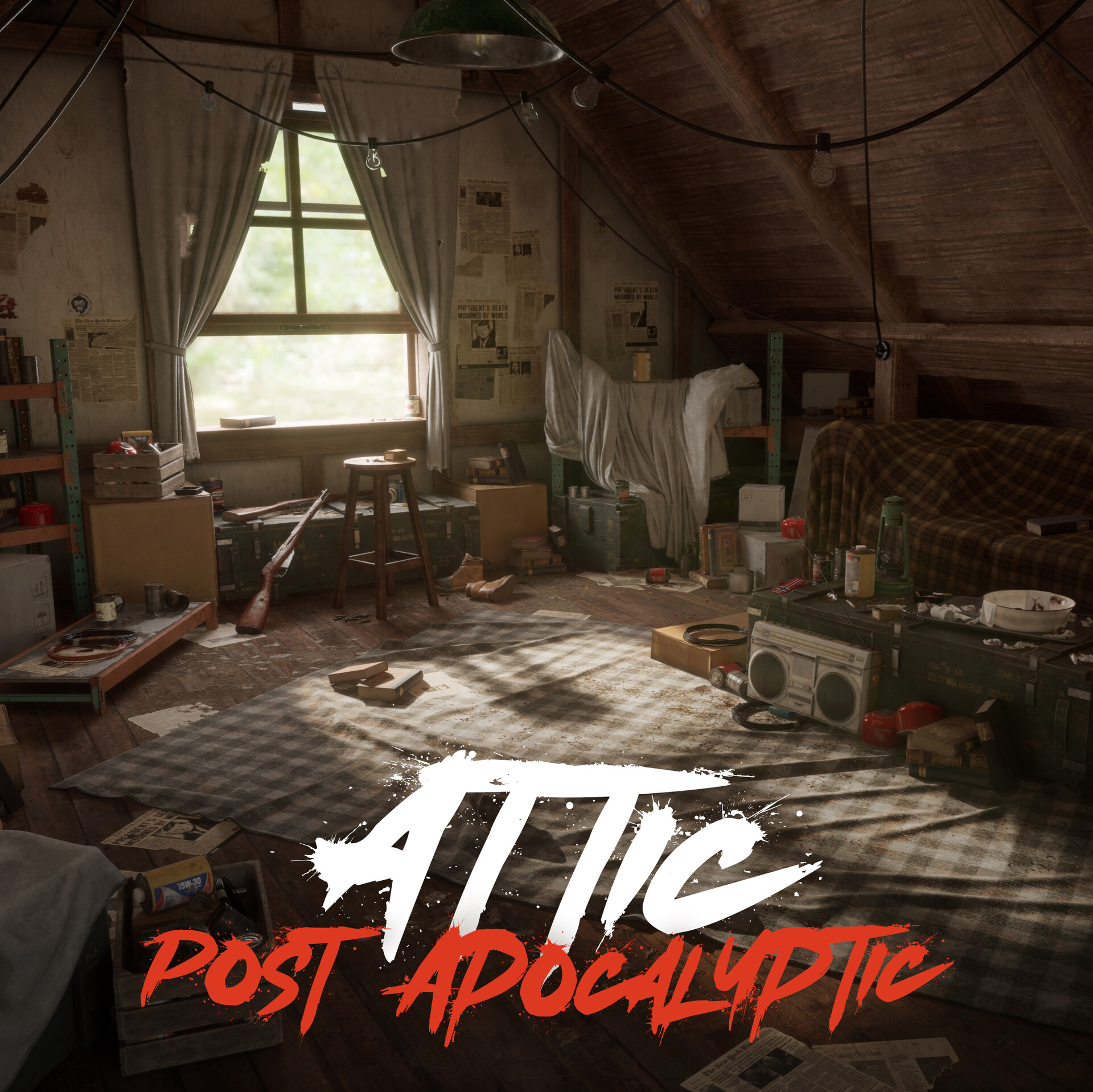 ArtStation - Post-Apocalyptic Attic