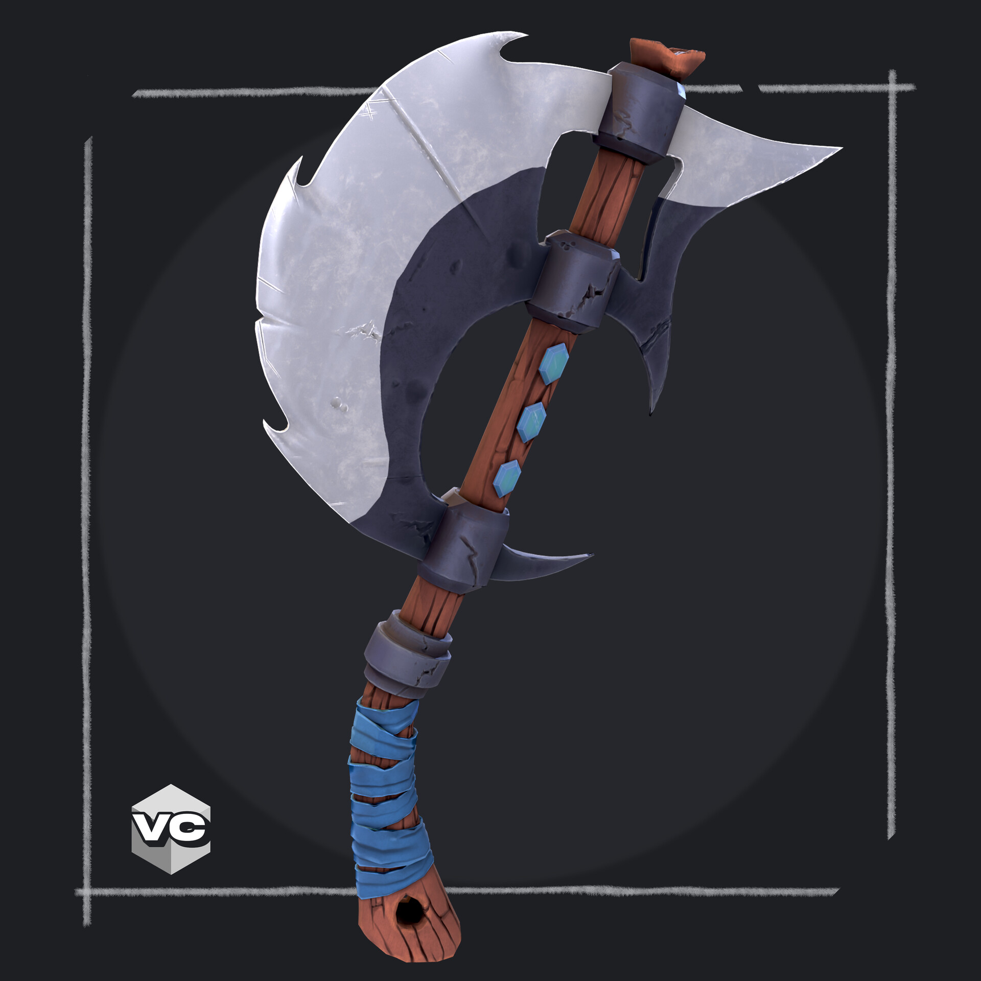 ArtStation - Fantasy Axe - Stylized