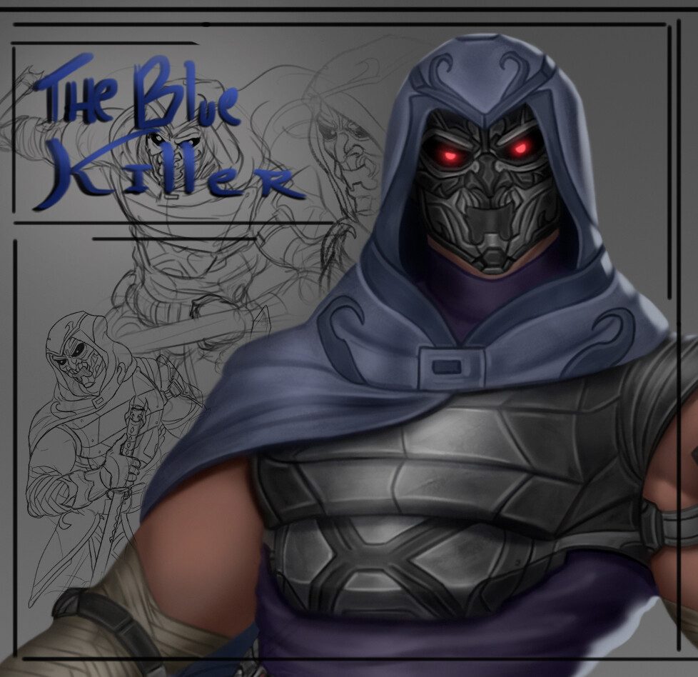 ArtStation - Jakeob J Jones The Blue Killer Concept art project.