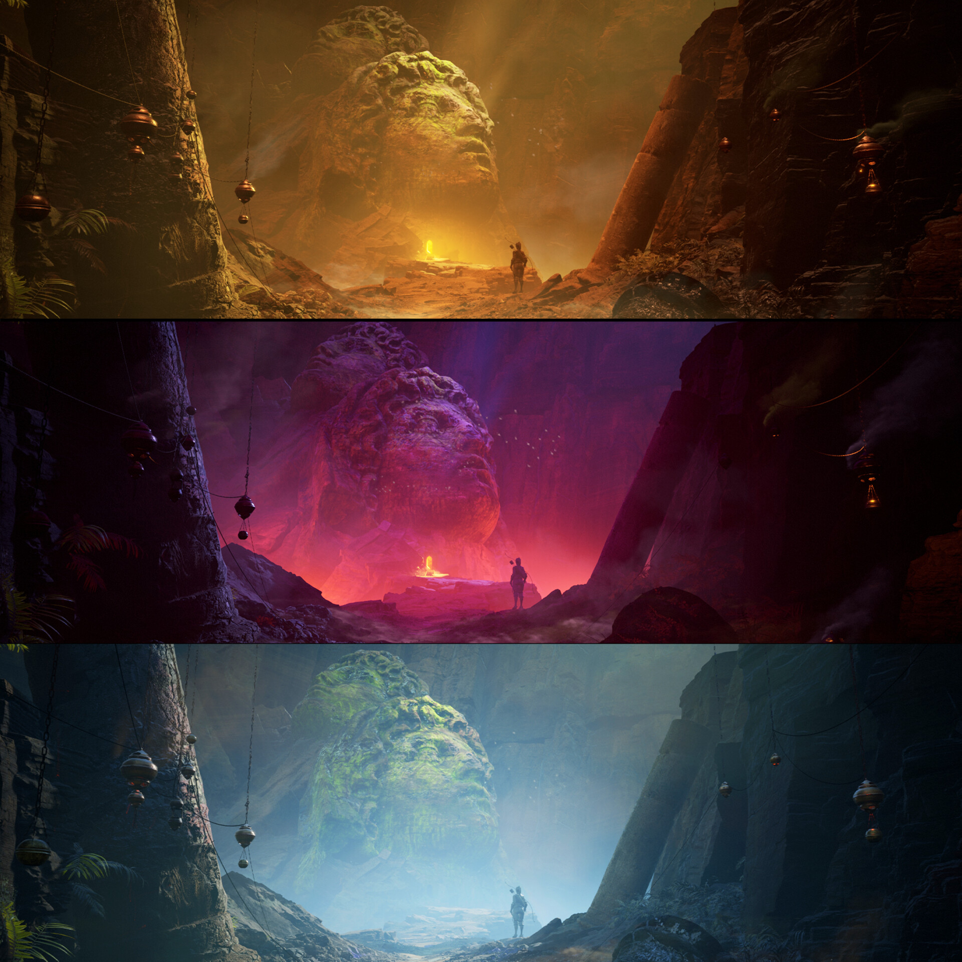 ArtStation - Goddess Temple - Lighting Doodle