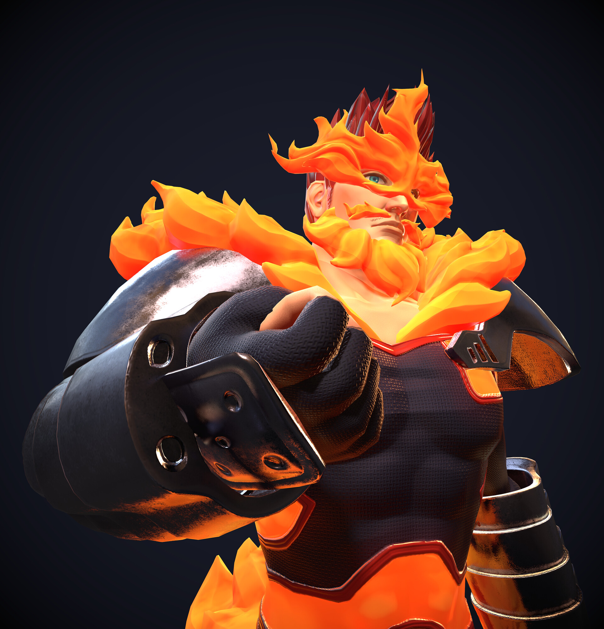 ArtStation - Endeavor (Enji Todoroki) - BNHA Fan Art