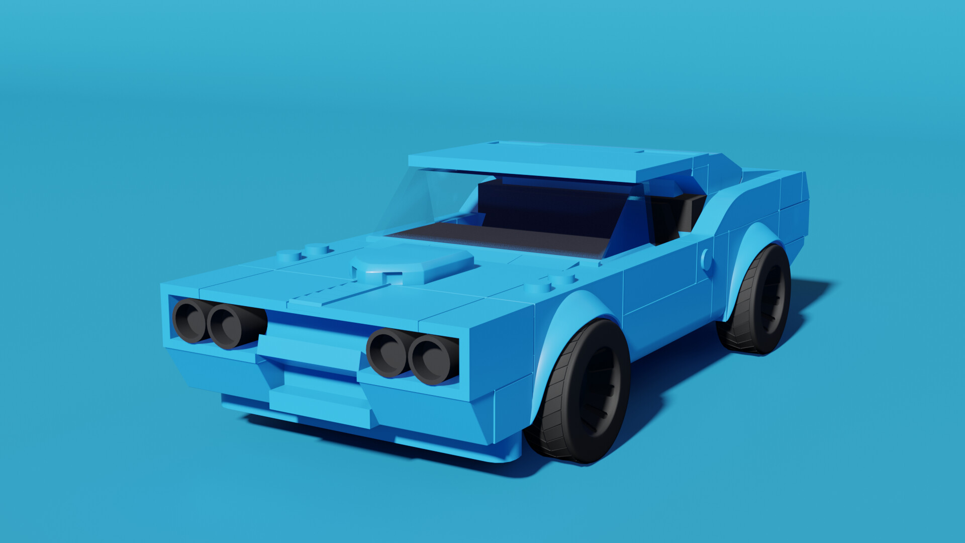 ArtStation - 1971 Plymouth Roadrunner NASCAR Lego